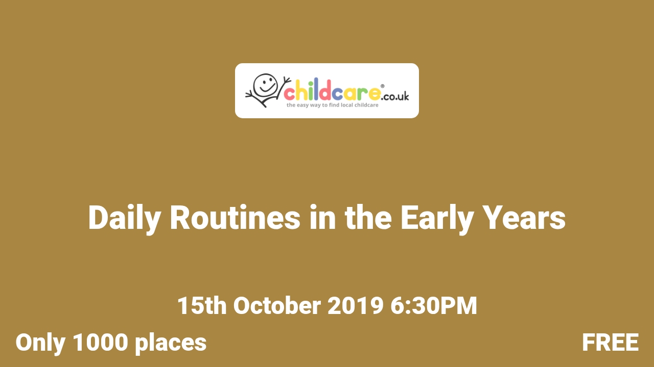 Daily Routines in the Early Years - Childcare.co.uk