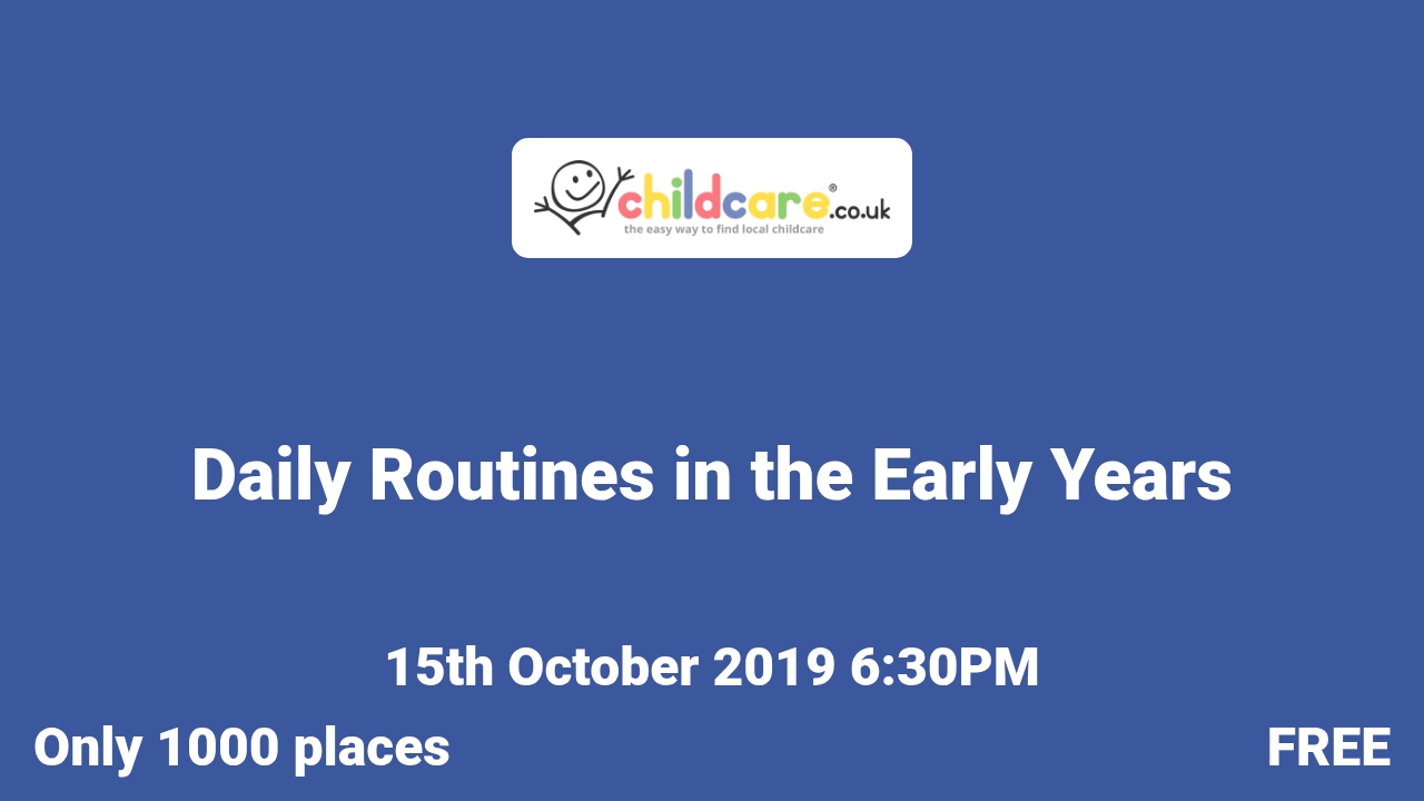 Daily Routines in the Early Years - Childcare.co.uk