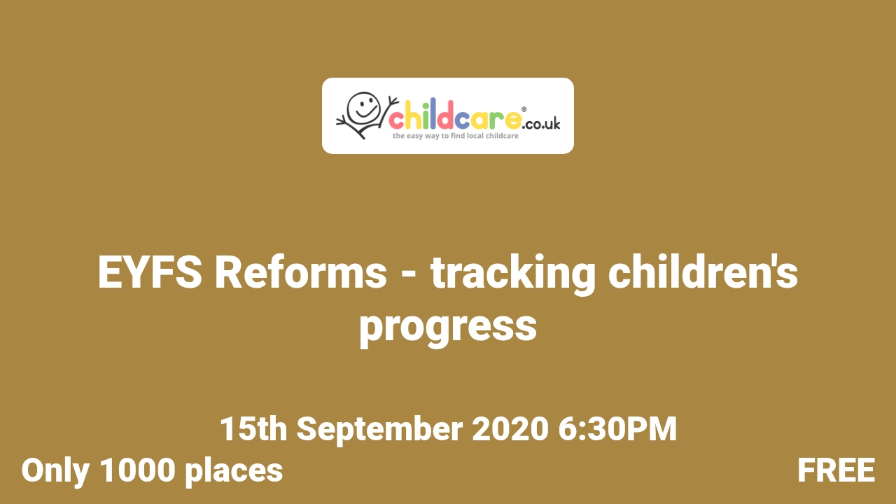 EYFS Reforms - tracking children's progress - Childcare.co.uk