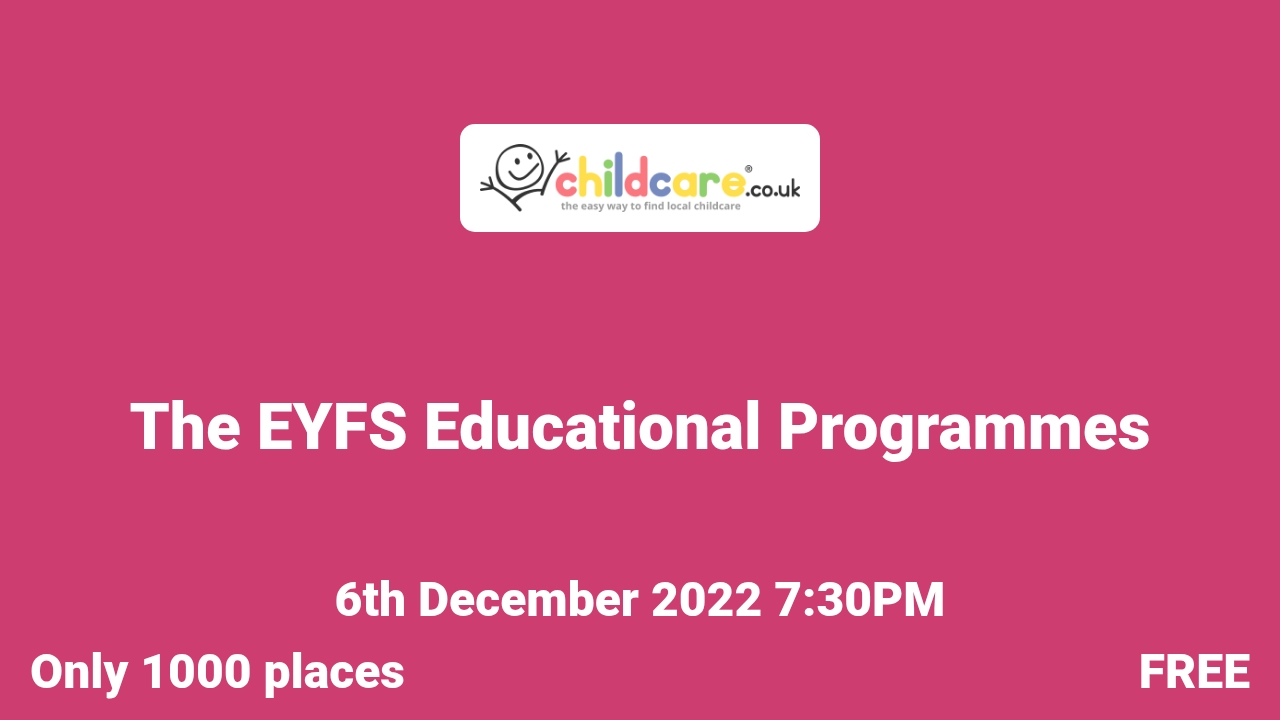 The EYFS Educational Programmes - Childcare.co.uk